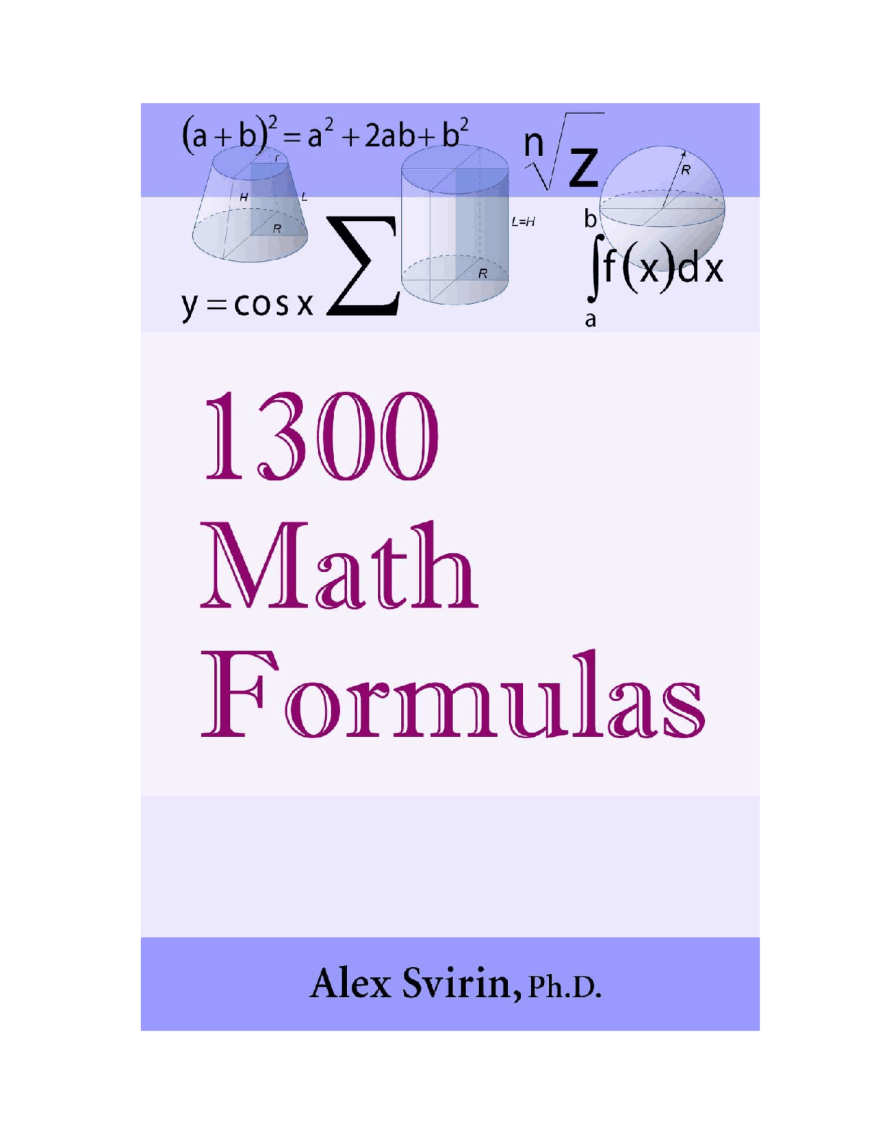 1300 Math Formulas - 1300 Math Formulas - Docsity