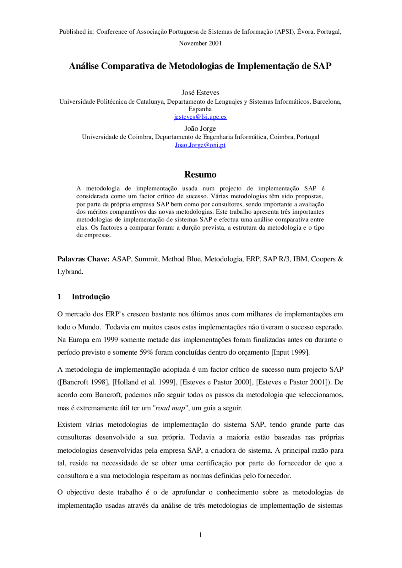Implantações Sap Implantações Sap Docsity