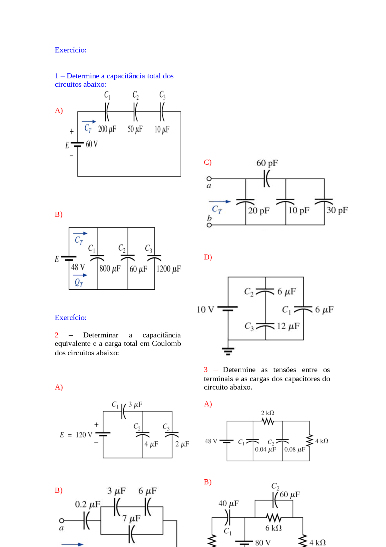 1° Aula Capacitores Aula De Capacitor Docsity