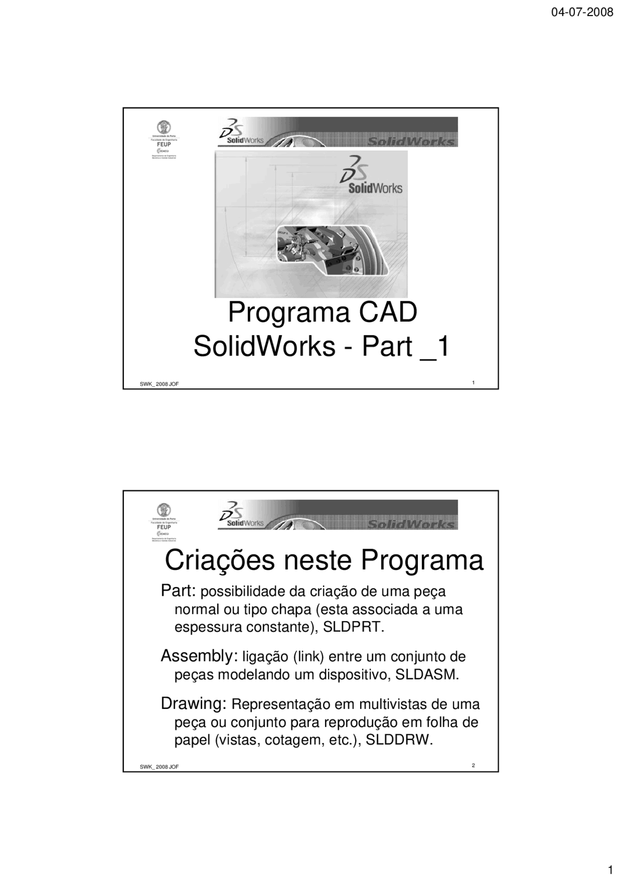 Programa Cad Solidworks Apostila Completa Solidworks Pt1 Docsity