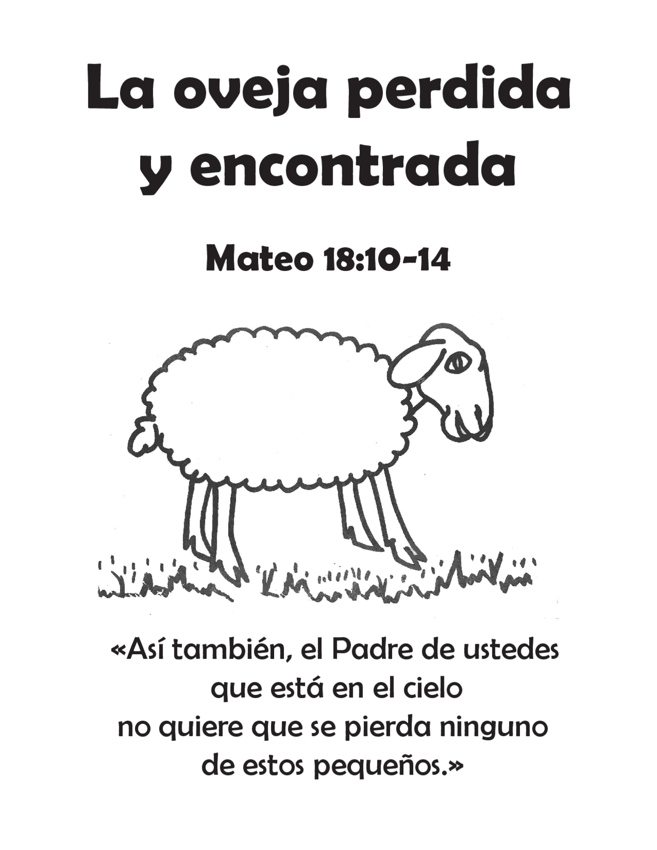 13 - Oveja - perdida - parabola de la oveja perdida - Docsity