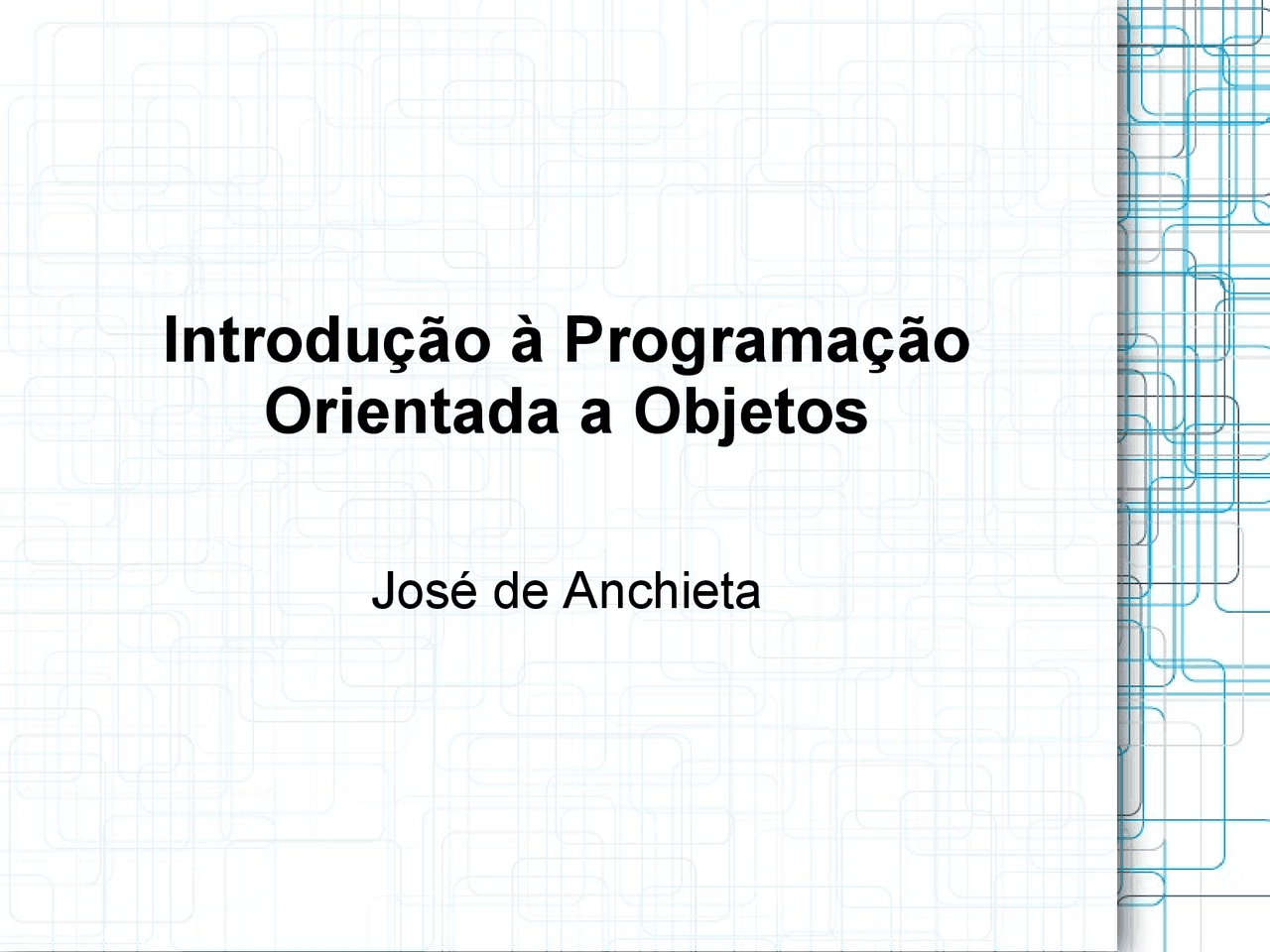 Introdução à Programação Orientada A Objetos Apostila De Conceitos