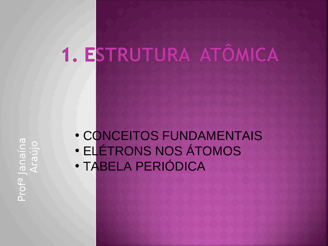 Estrutura atômica - atomística / atomicidade | Docsity