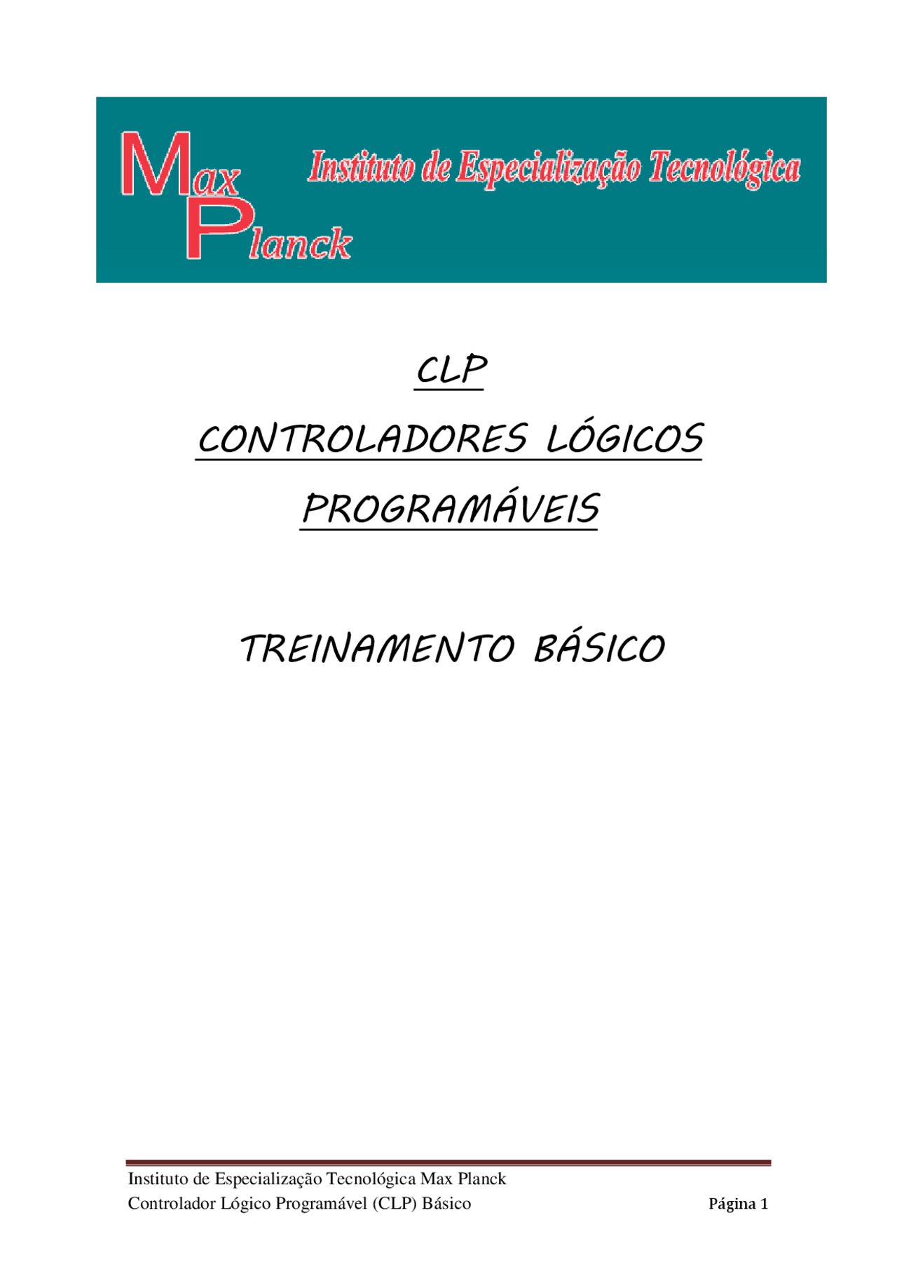 Max Planck Clp Básico Clp Computação Lógica Programável Docsity