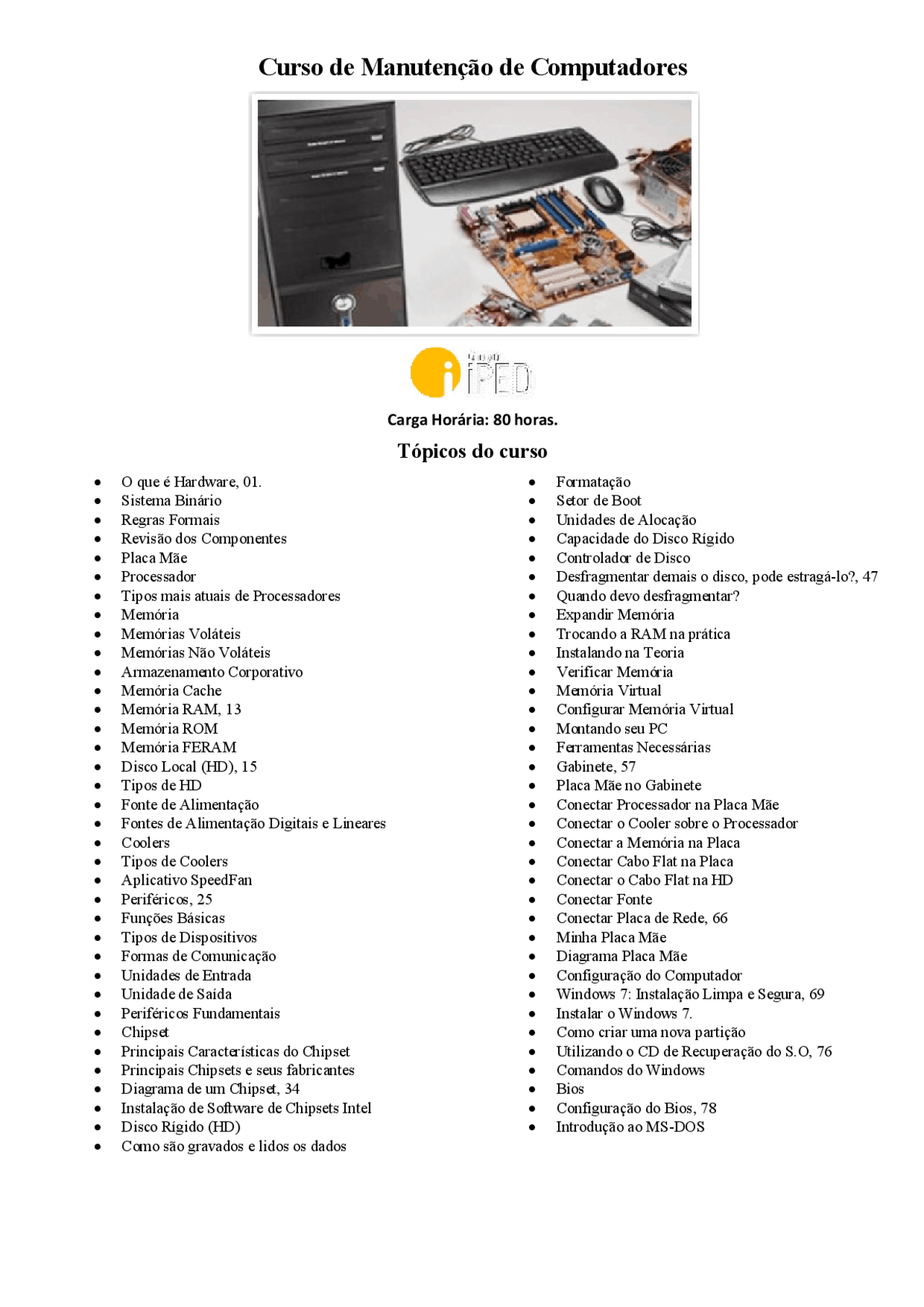 Curso de Hardware Completo - Apostila de Hardware Completa - Docsity