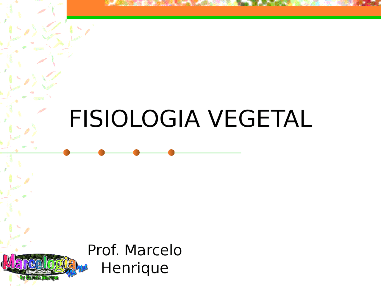 Biologia PPT - Botânica - Fisiologia Vegetal - Biologia PPT - Botânica ...