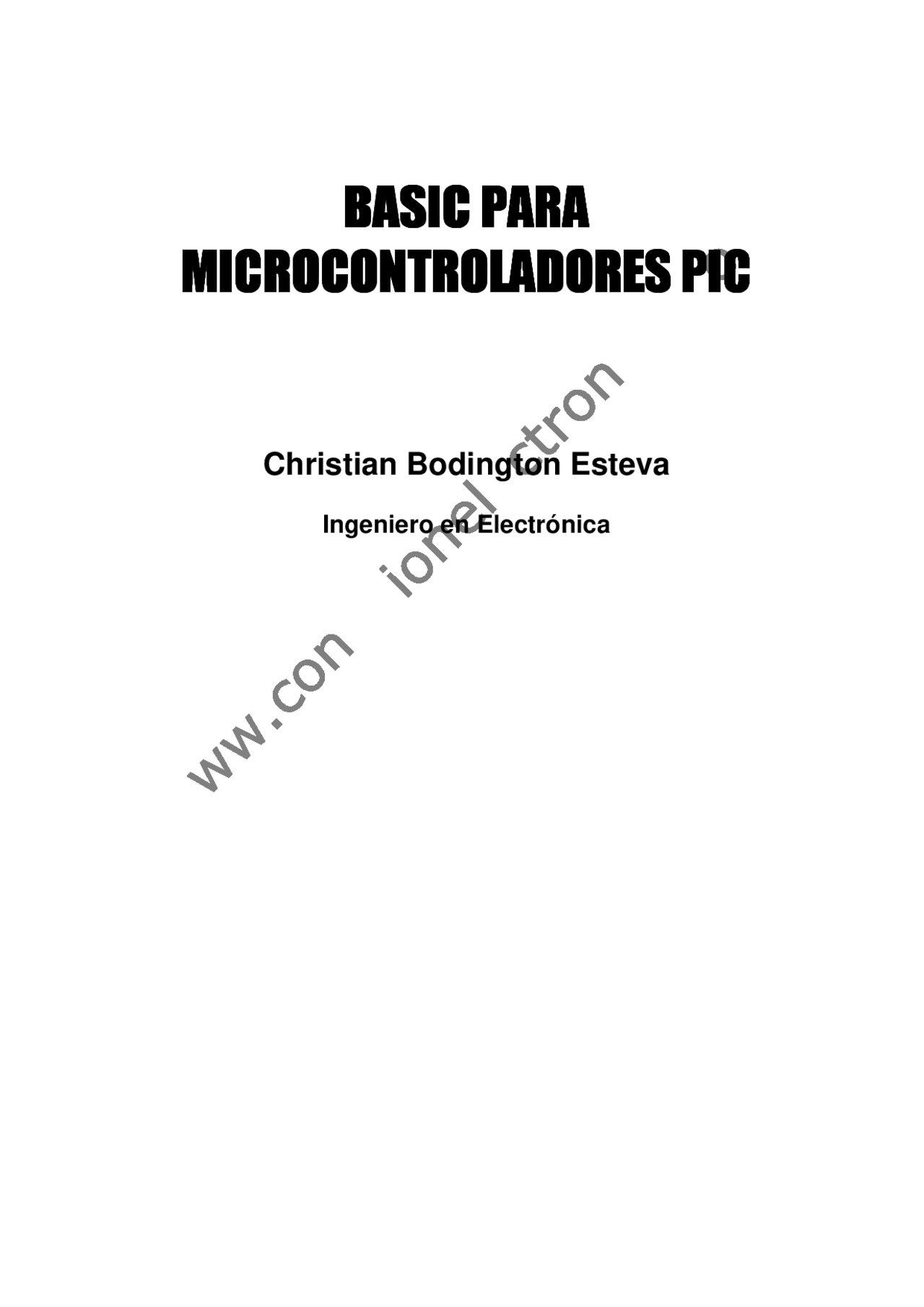 Linguagem Basic Para Microcontroladores Pic Programação Docsity