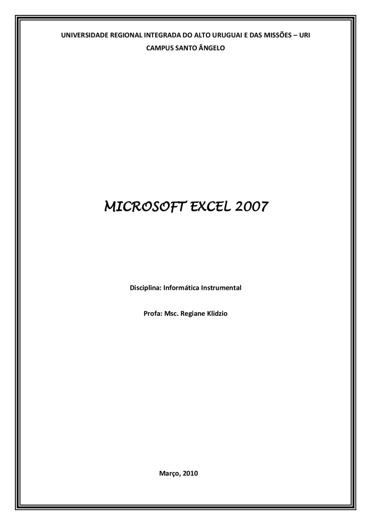 Apostila Excel Apostila Excel Docsity