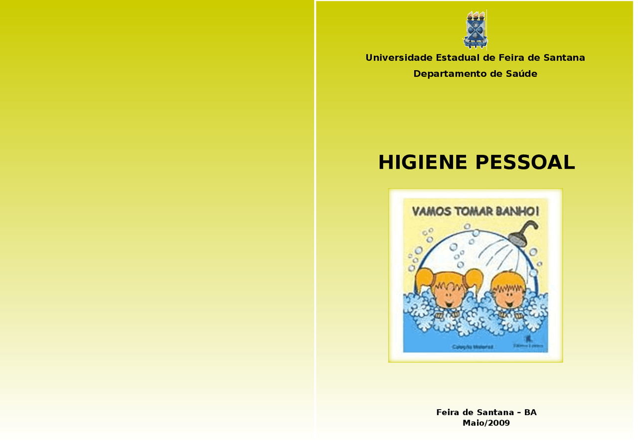Folder Higiene pessoal - Folder de higiene pessoal - Docsity