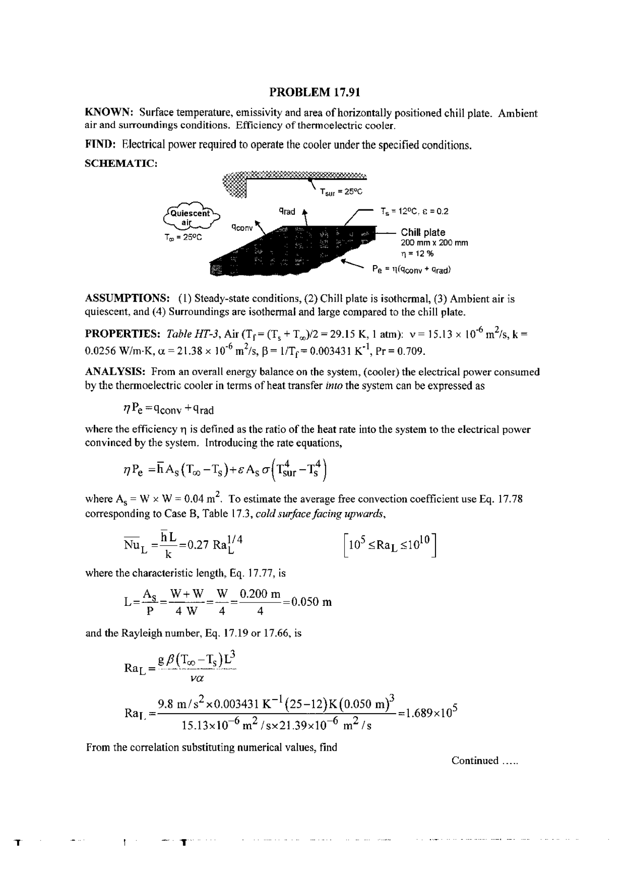 Fenomenos dos transportes 2 - resolu??o exerc?cio 17.91 - moran ...
