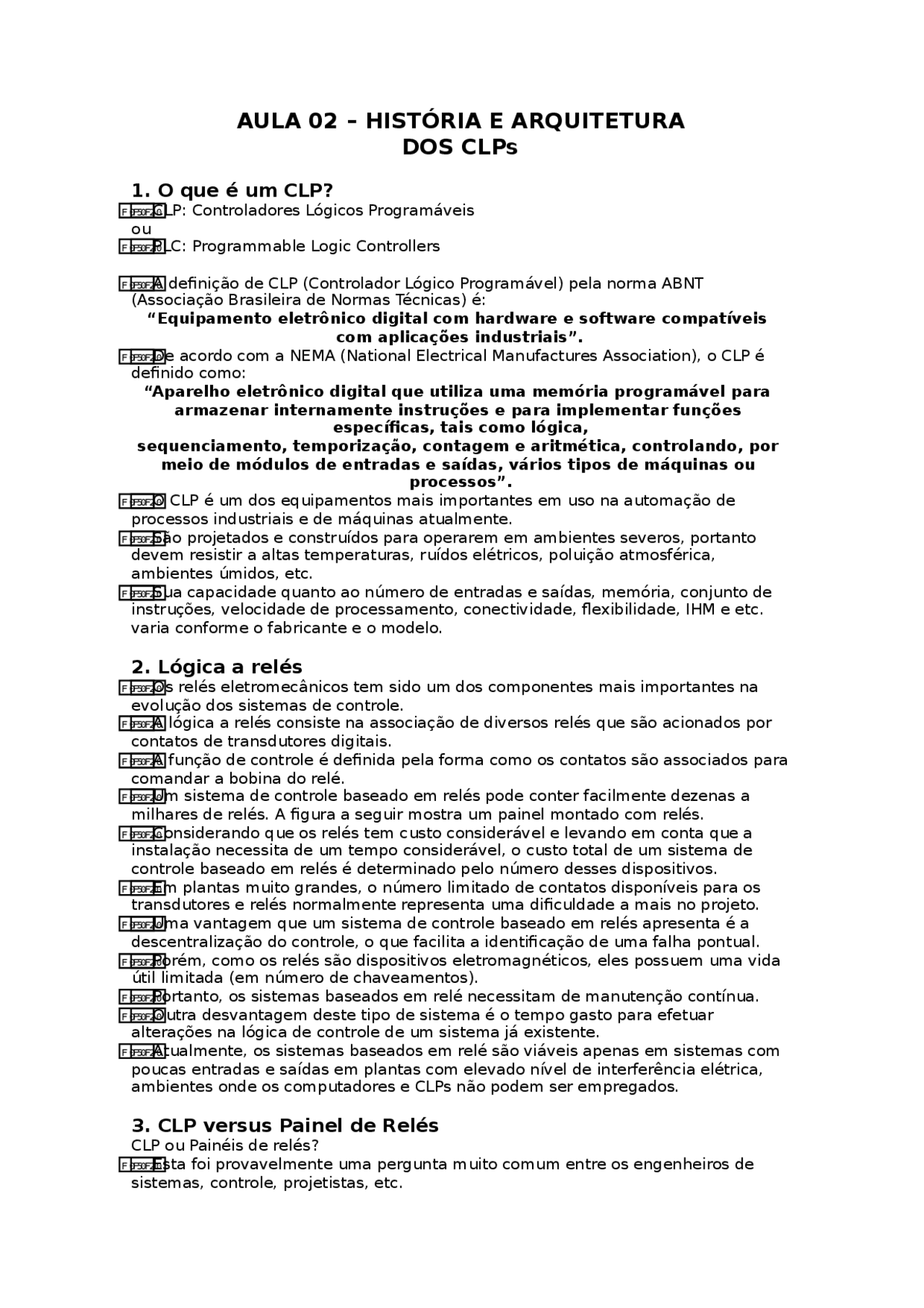 Aula 02 História E Arquitetura Dos Clps Aula 2 Professora Priscila