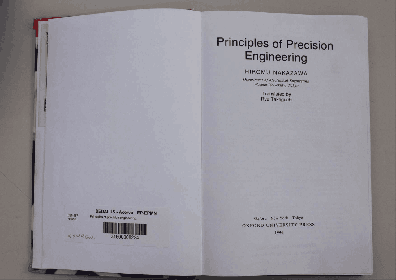 Principles of Precision Engineering - Nakazawa - bla bla bla - Docsity