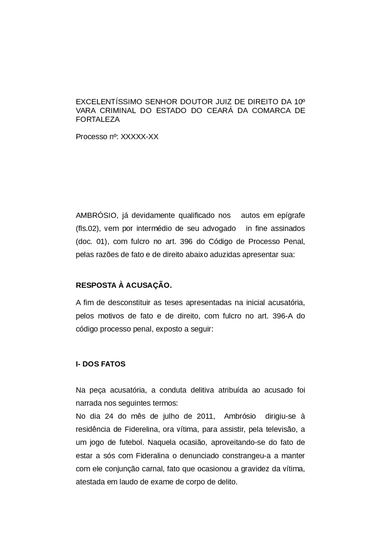 Exemplo De Resposta A Acusa o Resposta A Acusa o Docsity exemplo-de-resposta-a-acusa-o-resposta-a-acusa-o-docsity