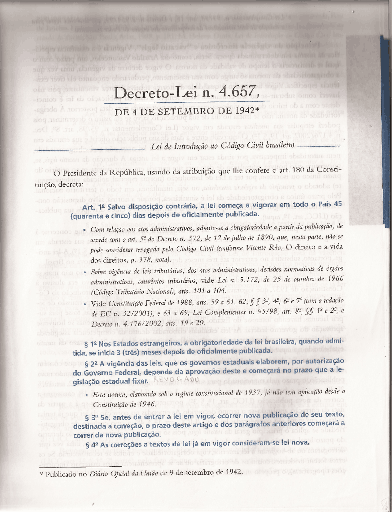 LINDB comentada - scan - art. 1 ao 6 - Docsity