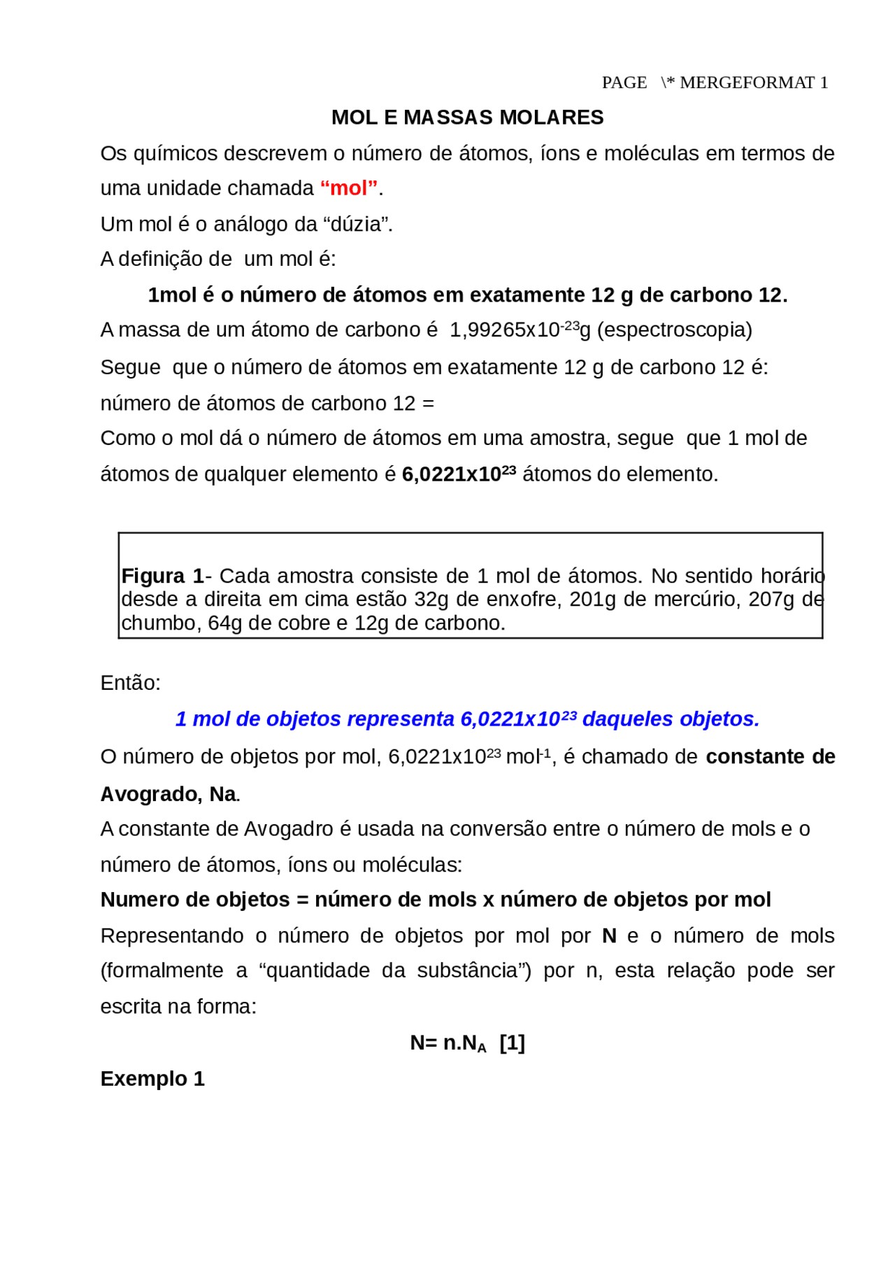 Mol massas molares formula minima e formula molecular-01-05-2013 - O ...