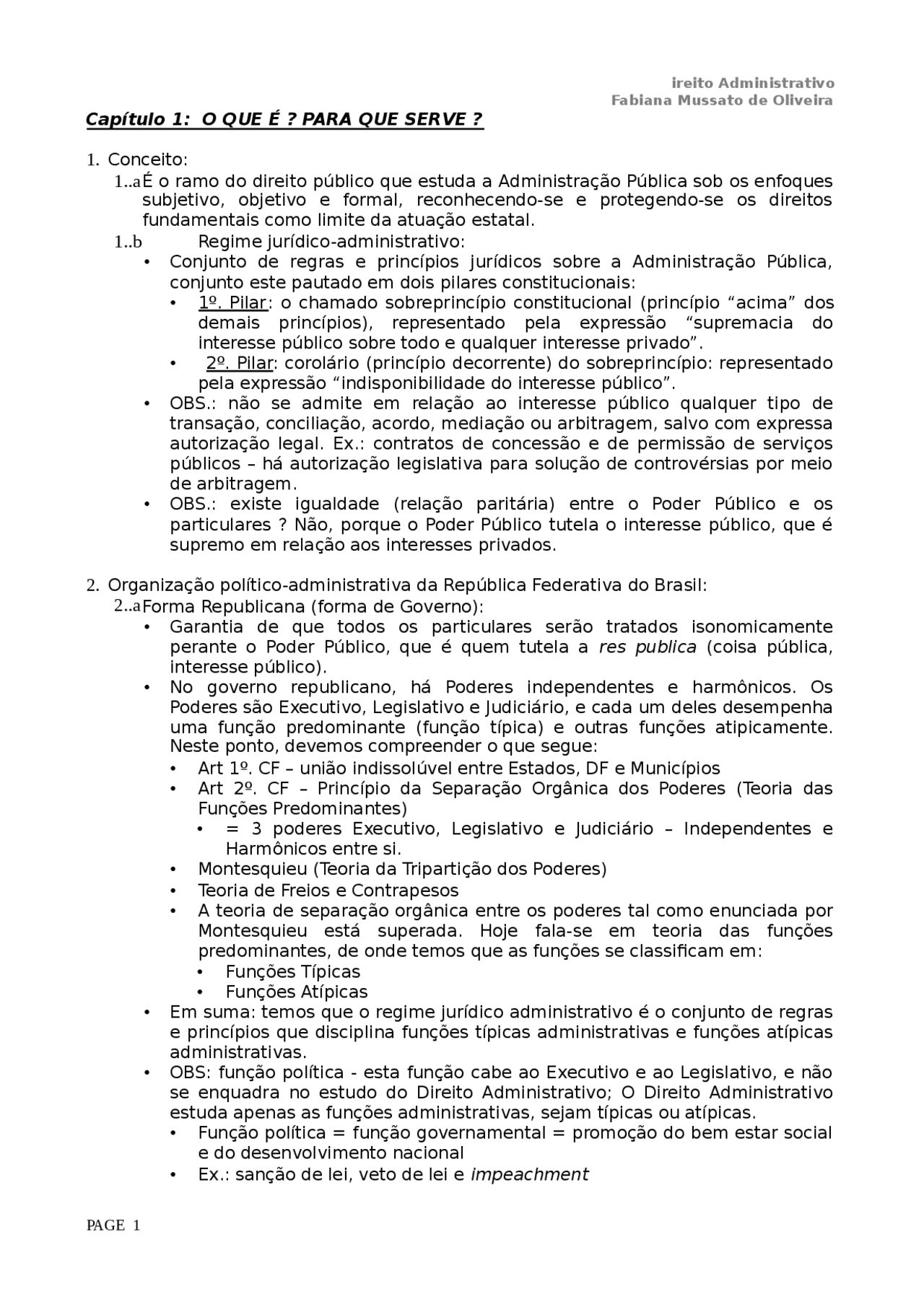 Capítulo 1 Administração Pública Administração Docsity