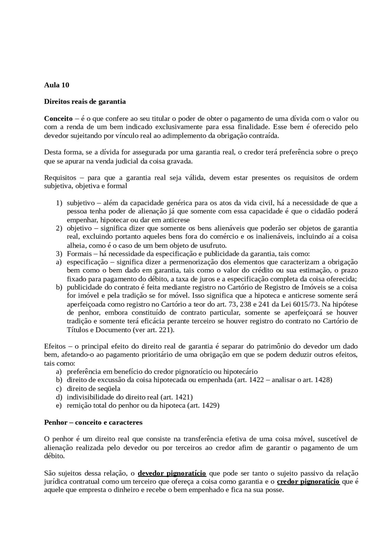 Direitos Reais - José Leite - Aula 10 - penhora, hipoteca e anticrese ...