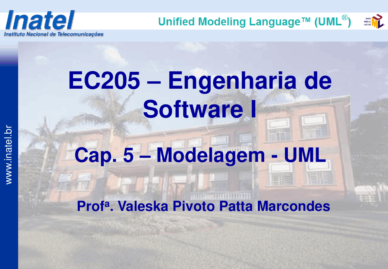 Ec205 Cap 5 Modelagem Uml A2013 S1 Modelagem Uml Docsity