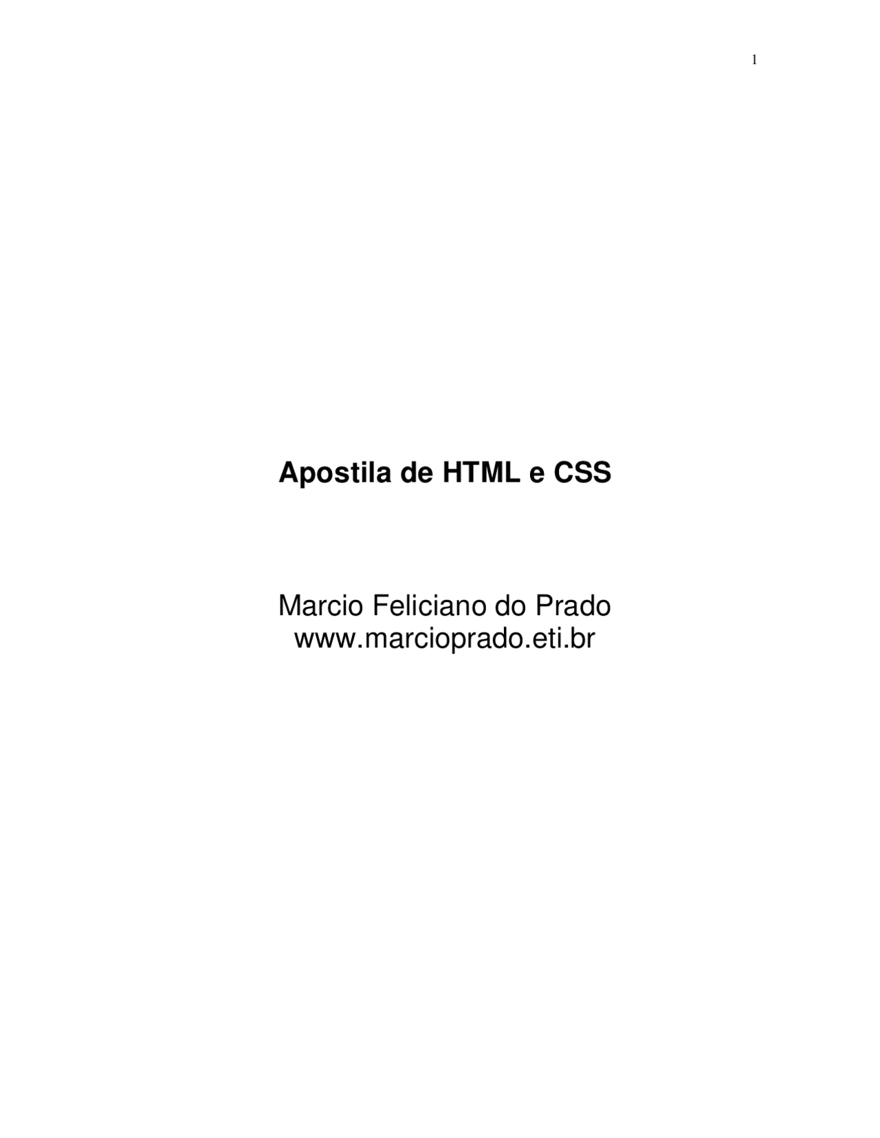 Html2planejamento - Apostila Completa em HTML - Docsity