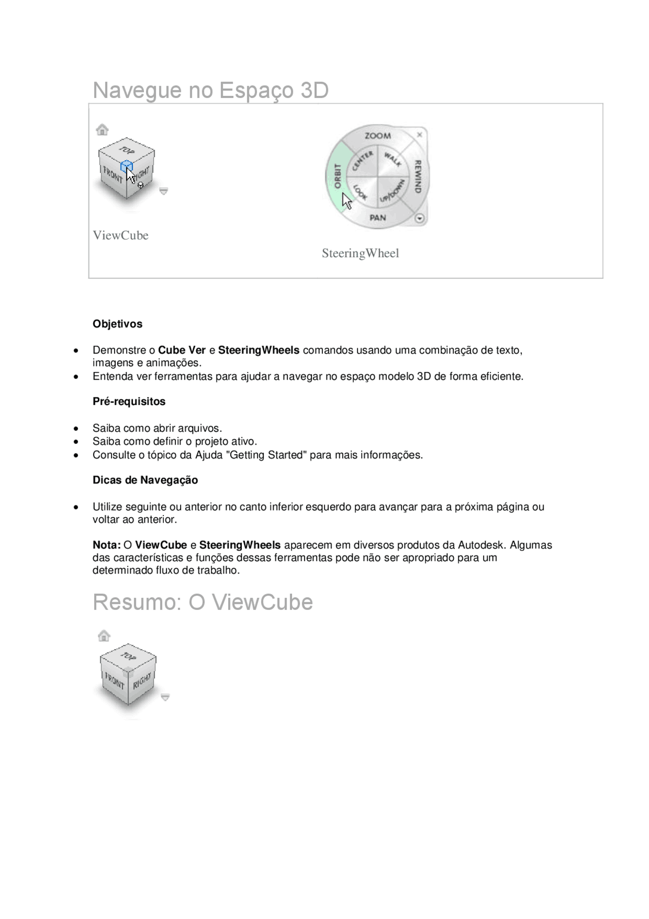 02 Navegue No Espac3a7o 3d Ferramentas Do Autodesk Inventor