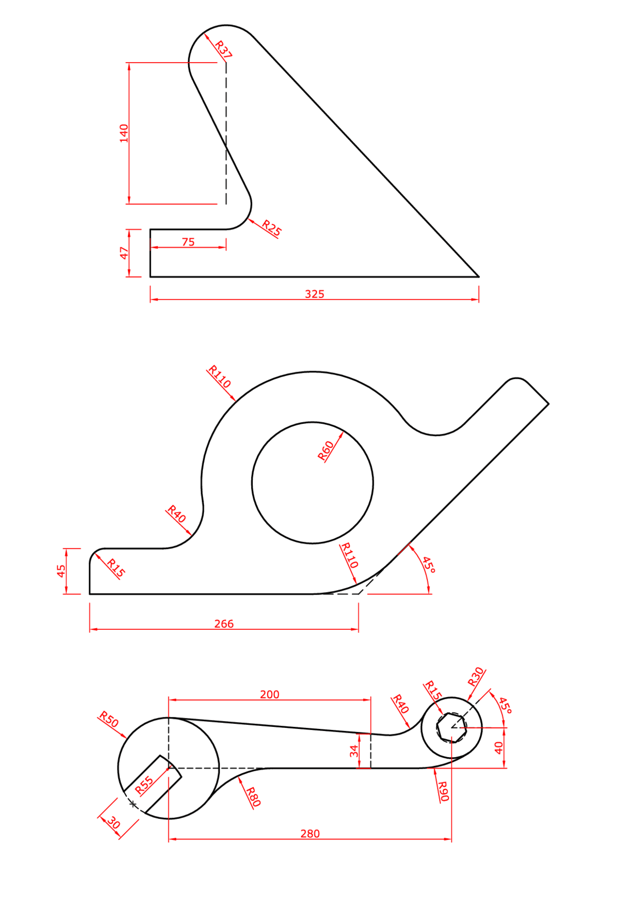 Exercicios 1 Basico Autocad Desenho Básico Autocad Docsity
