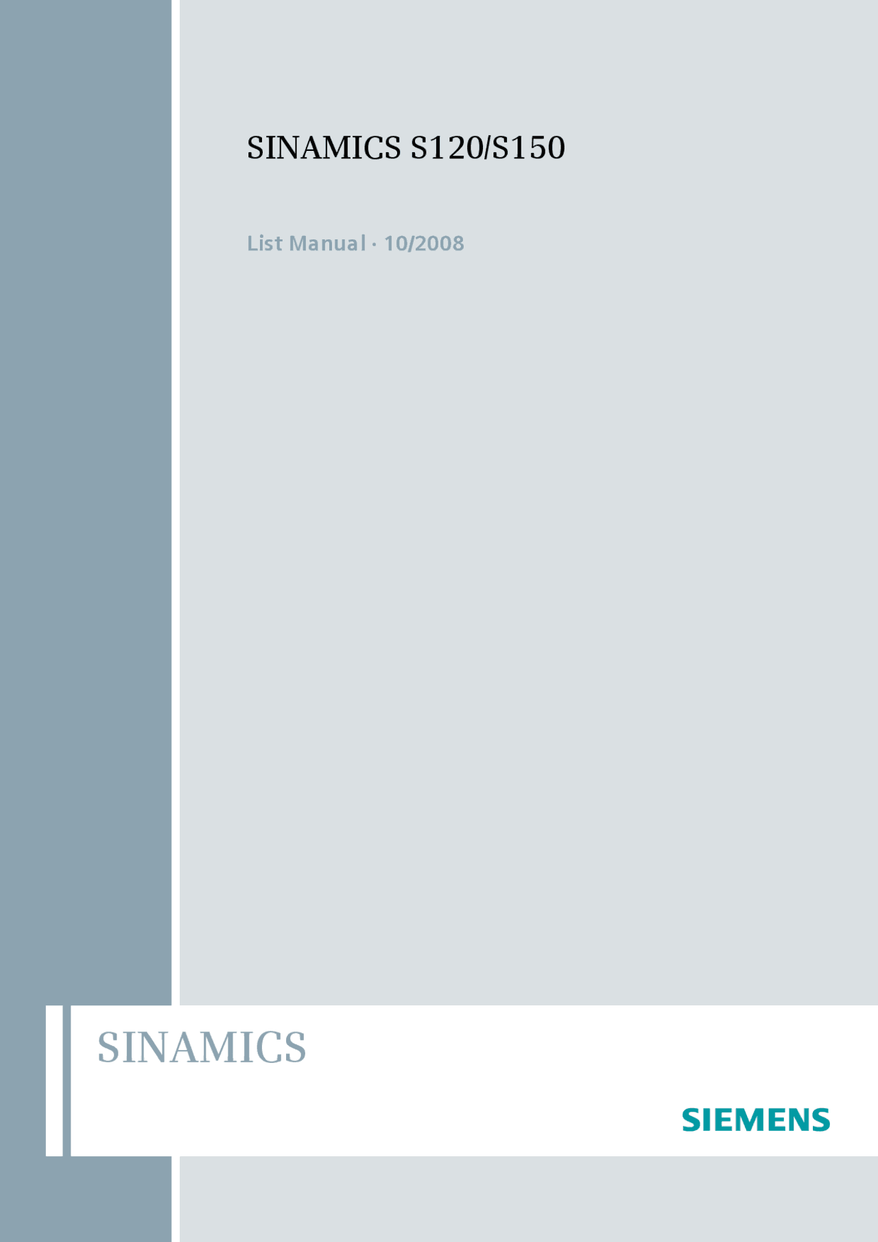 Siemens Sinamics S120/S150 - Inglês - Manual Siemens Sinamics completo ...