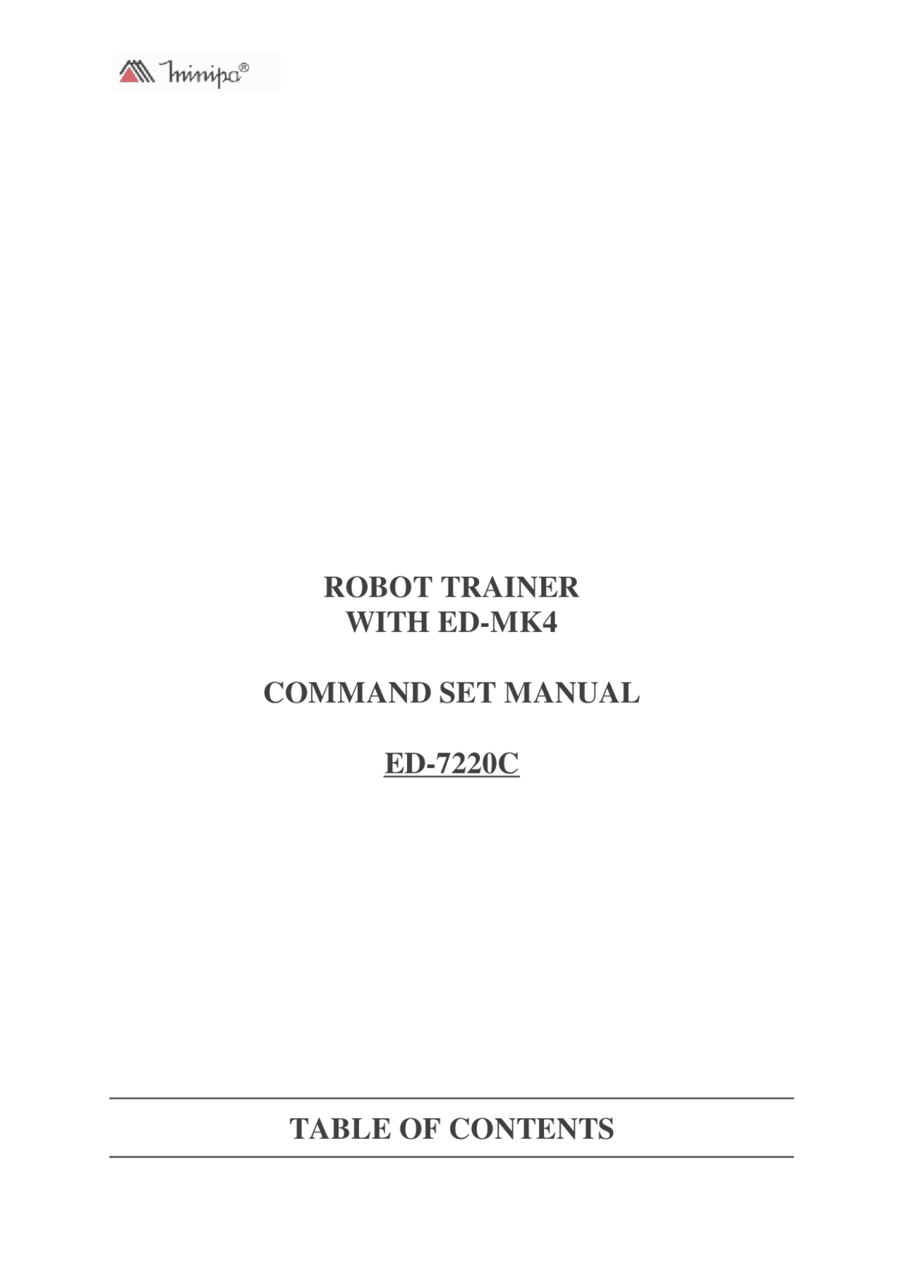 Prog Manual Robo Programação Manual De Robôs Docsity
