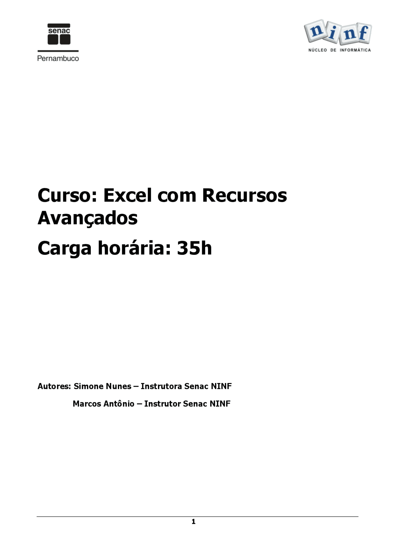 Apostila Excel Avançado Do Senac Curso De Excel Avançado Docsity