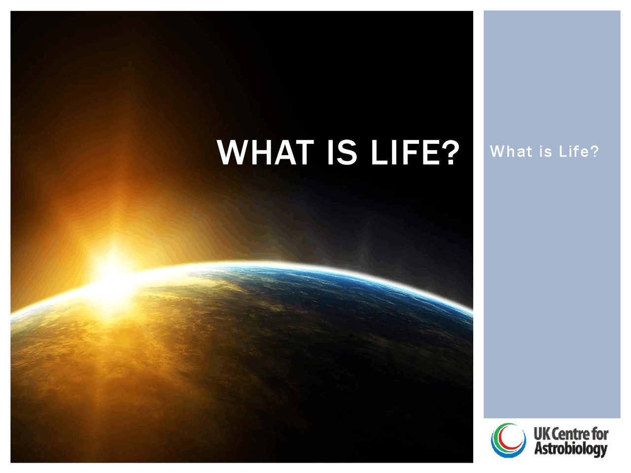 06 - What is Life? - Astrobiology - Docsity