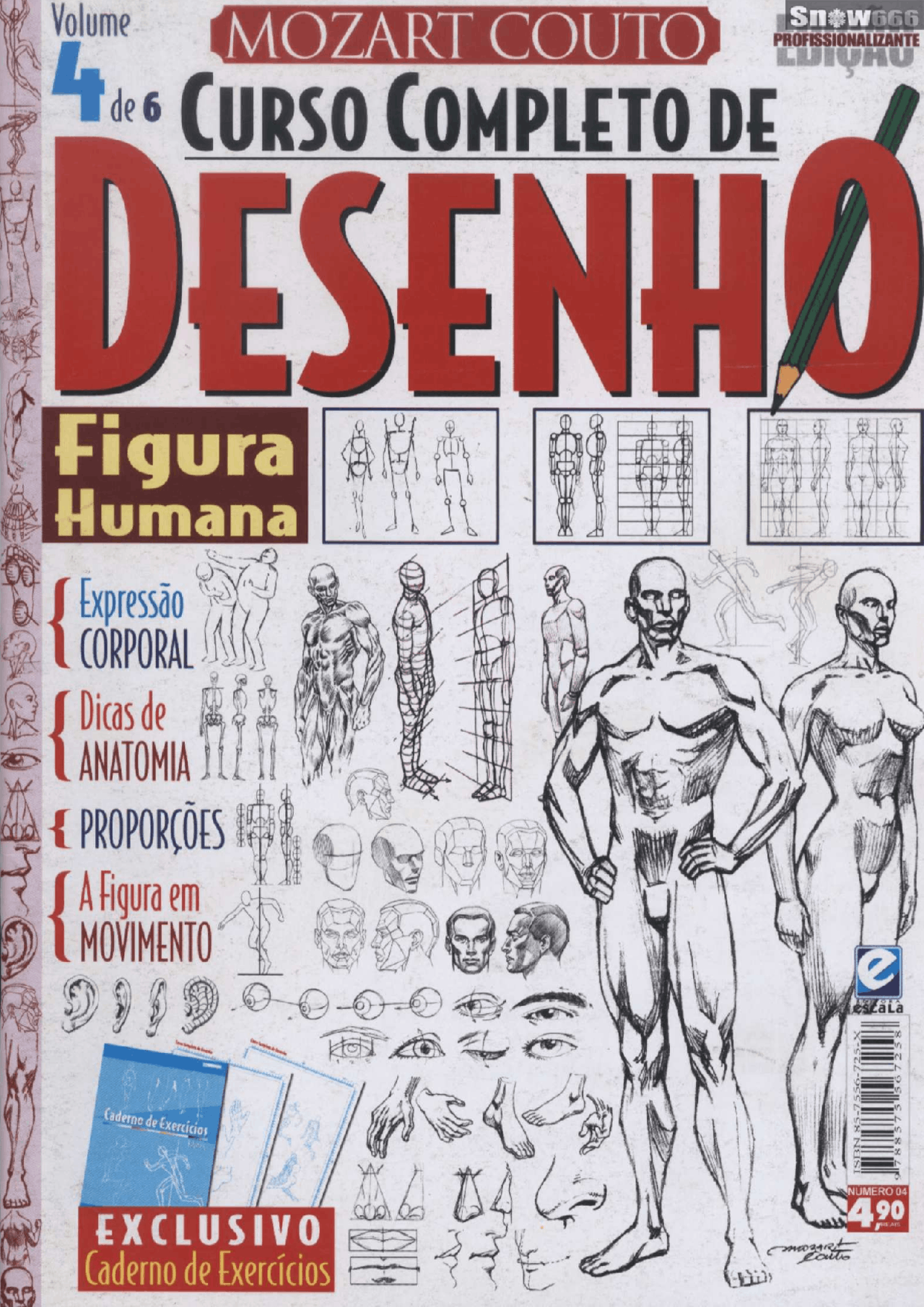 Curso Completo de Desenho - Volume 04 de 06 - Desenhos Treinamentos ...