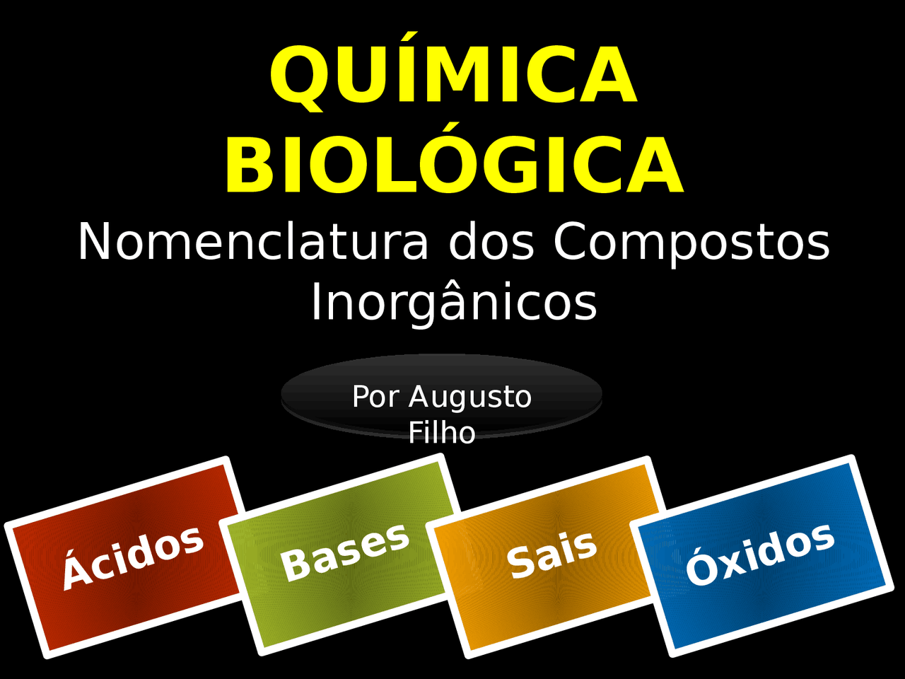 Compostos inorgânicos - Ácidos, Bases, Sais e Óxidos | Docsity