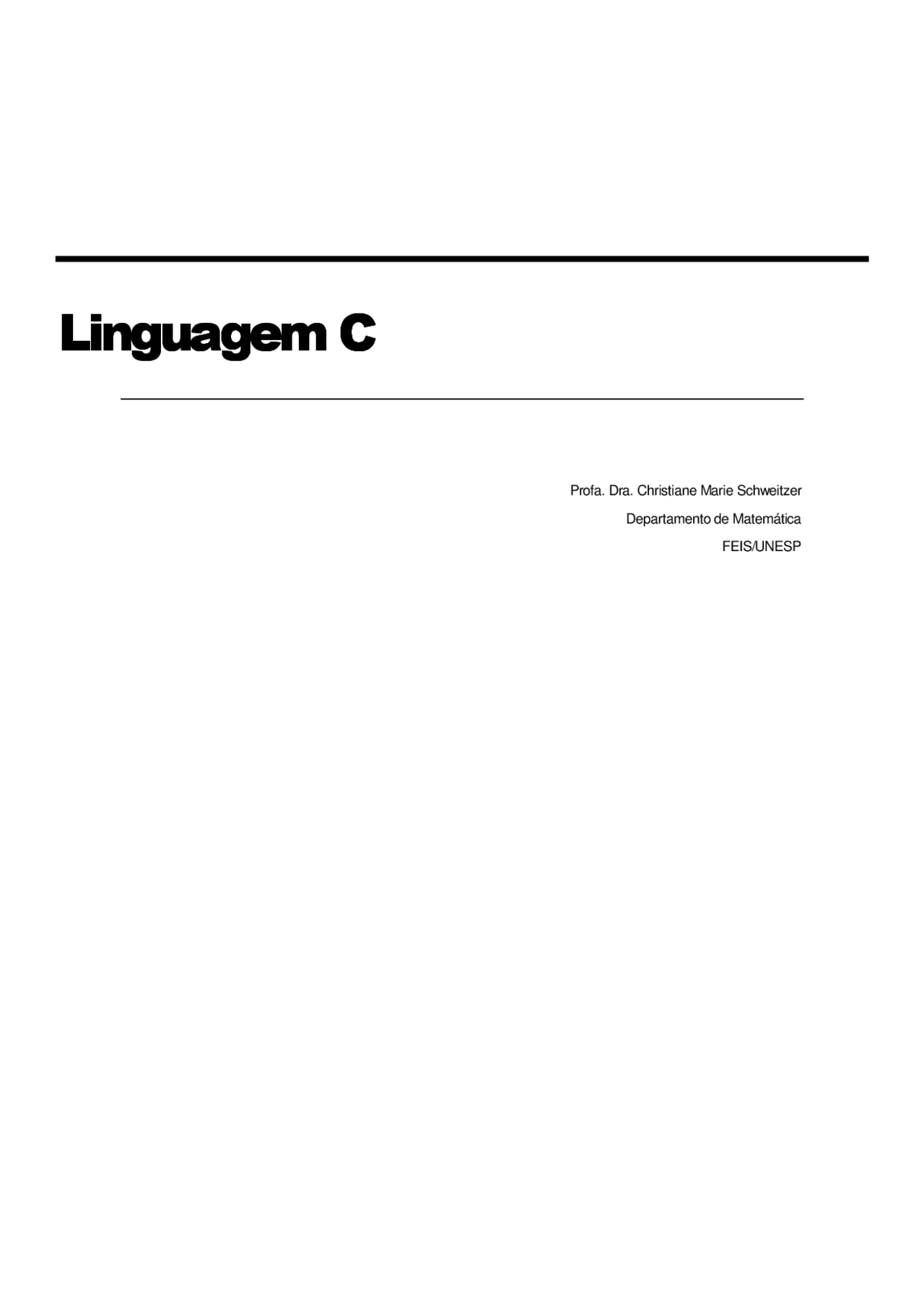 Linguagem C Apostila Apostila Em Linguagem C Docsity