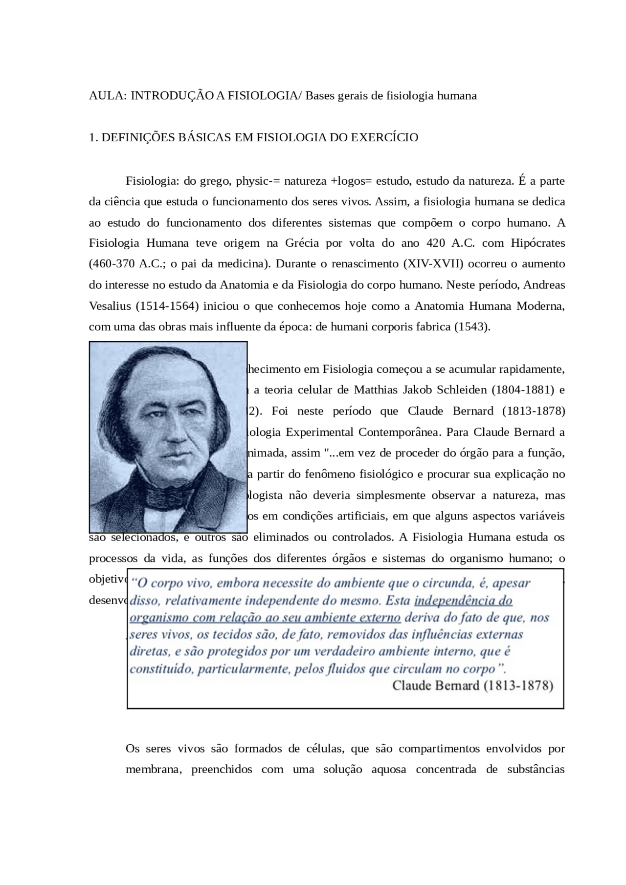 Apostila De Fisiologia Salvo Automaticamente Introdução A