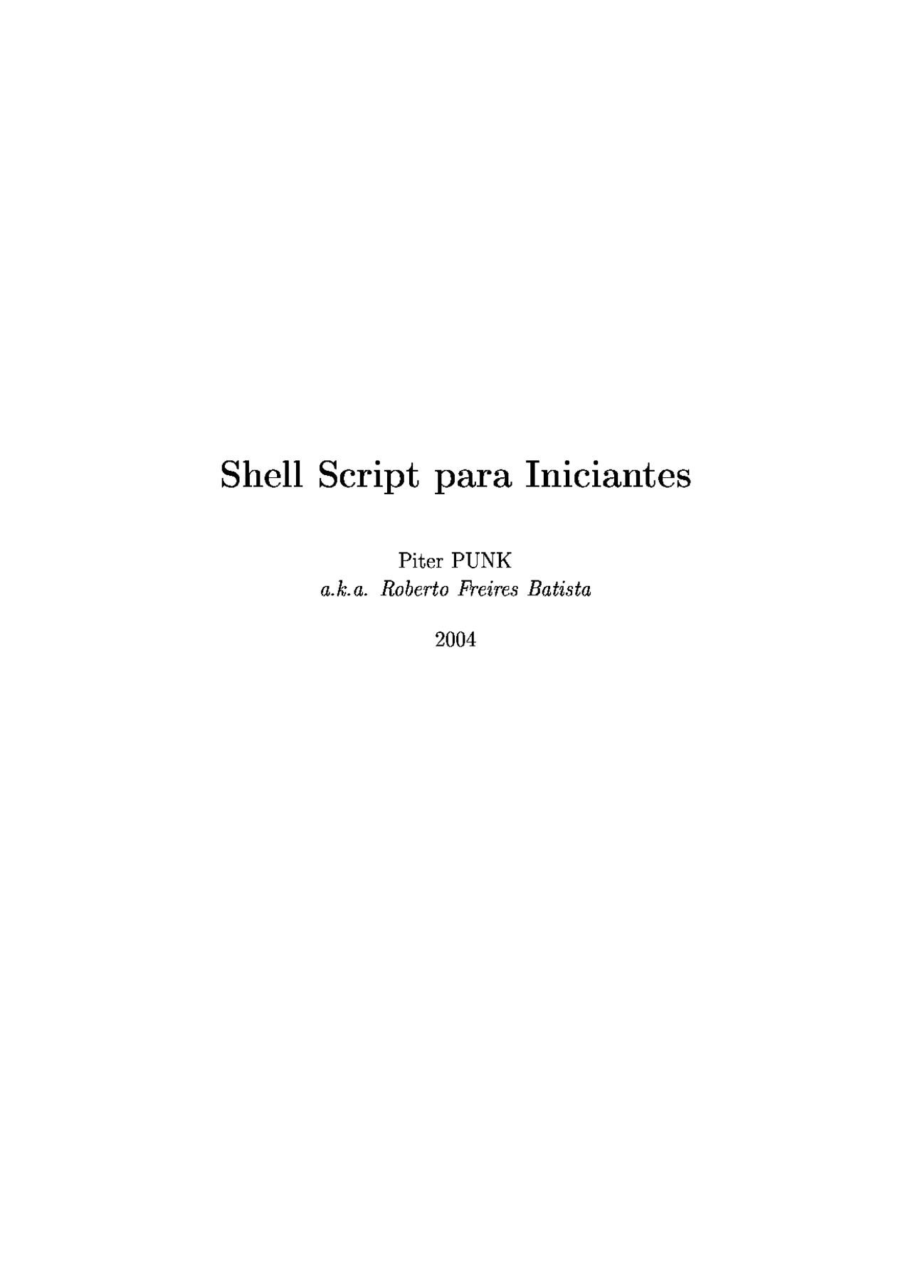 Apostila Shell Shell Script Para Iniciantes Docsity