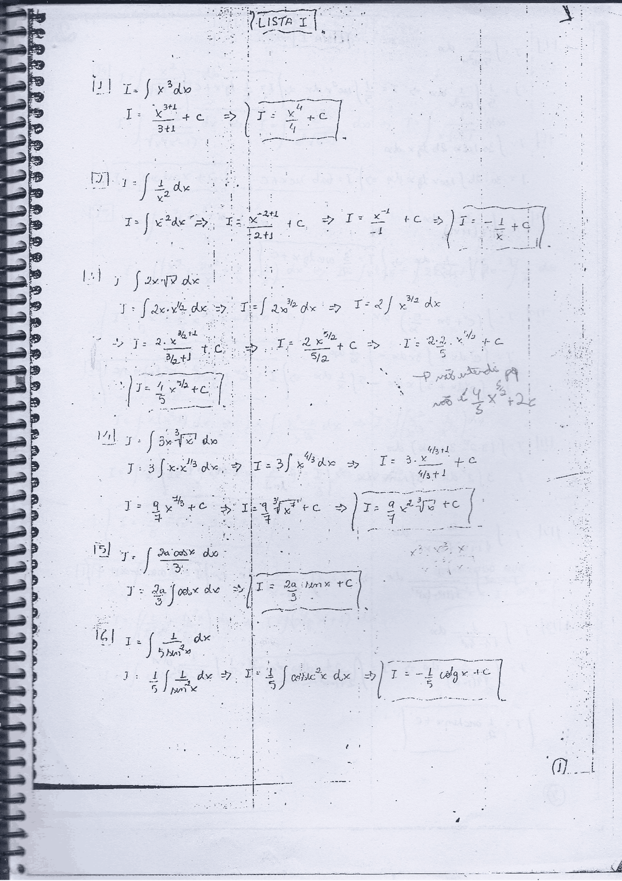 Exercicios Resolvidos Calculo 2 Parte 2 Da Lista De Exercícios De