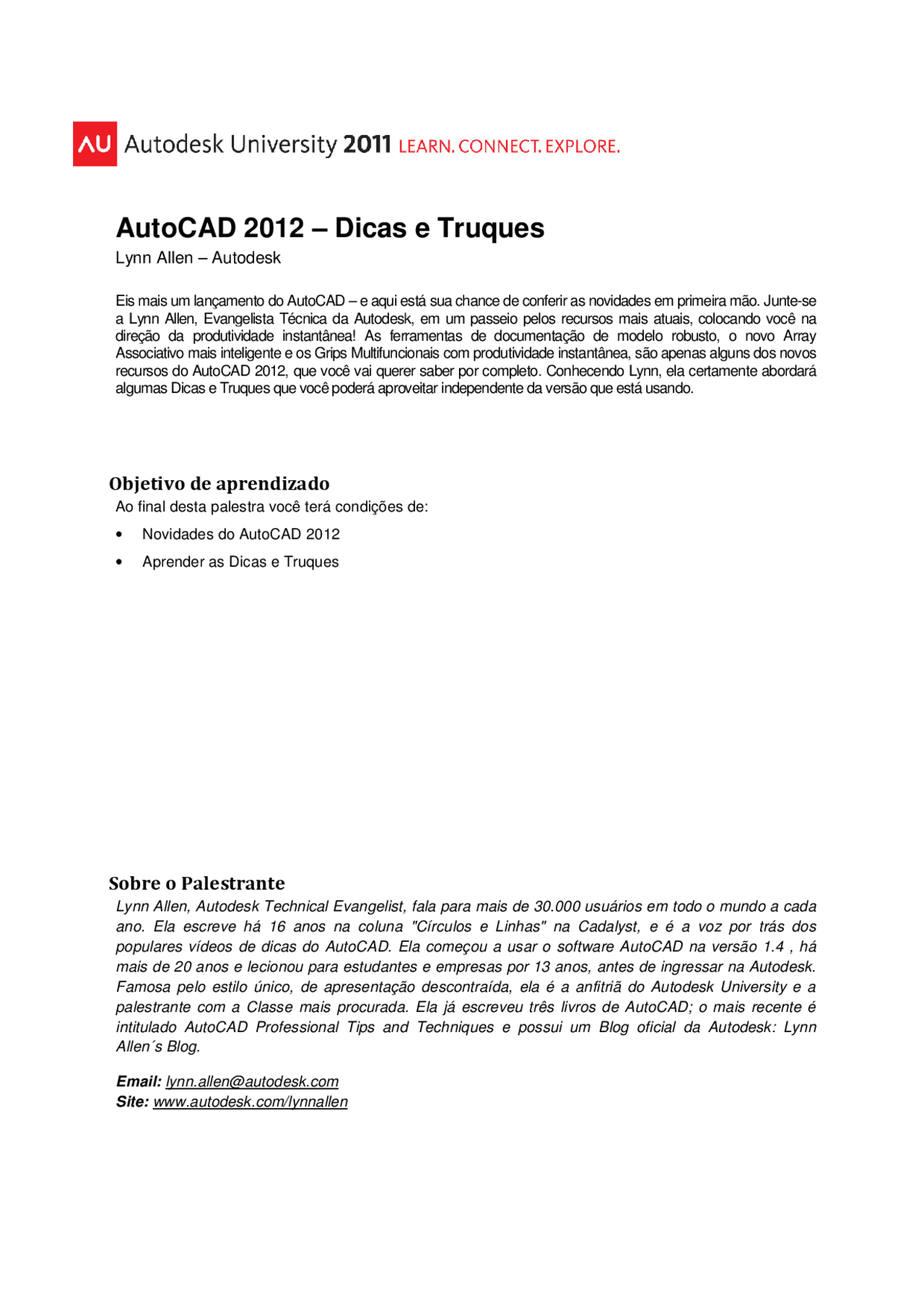Aubr 14 Autocad 2012 Dicas E Truques Dicas E Truques Para O Autocad