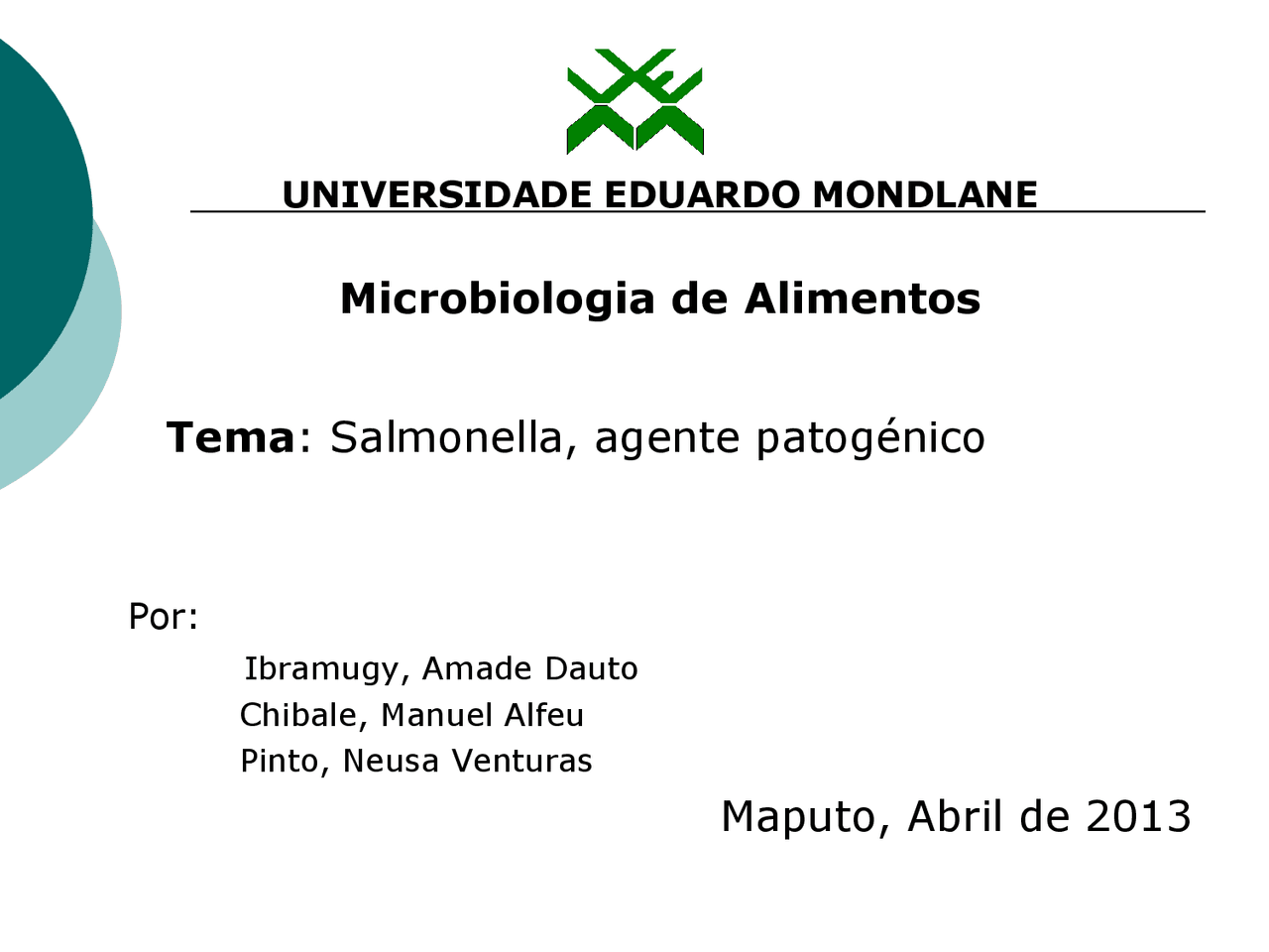 Salmonella Spp Esta Apresentacao Fala Sobre Salmonella Spp Docsity