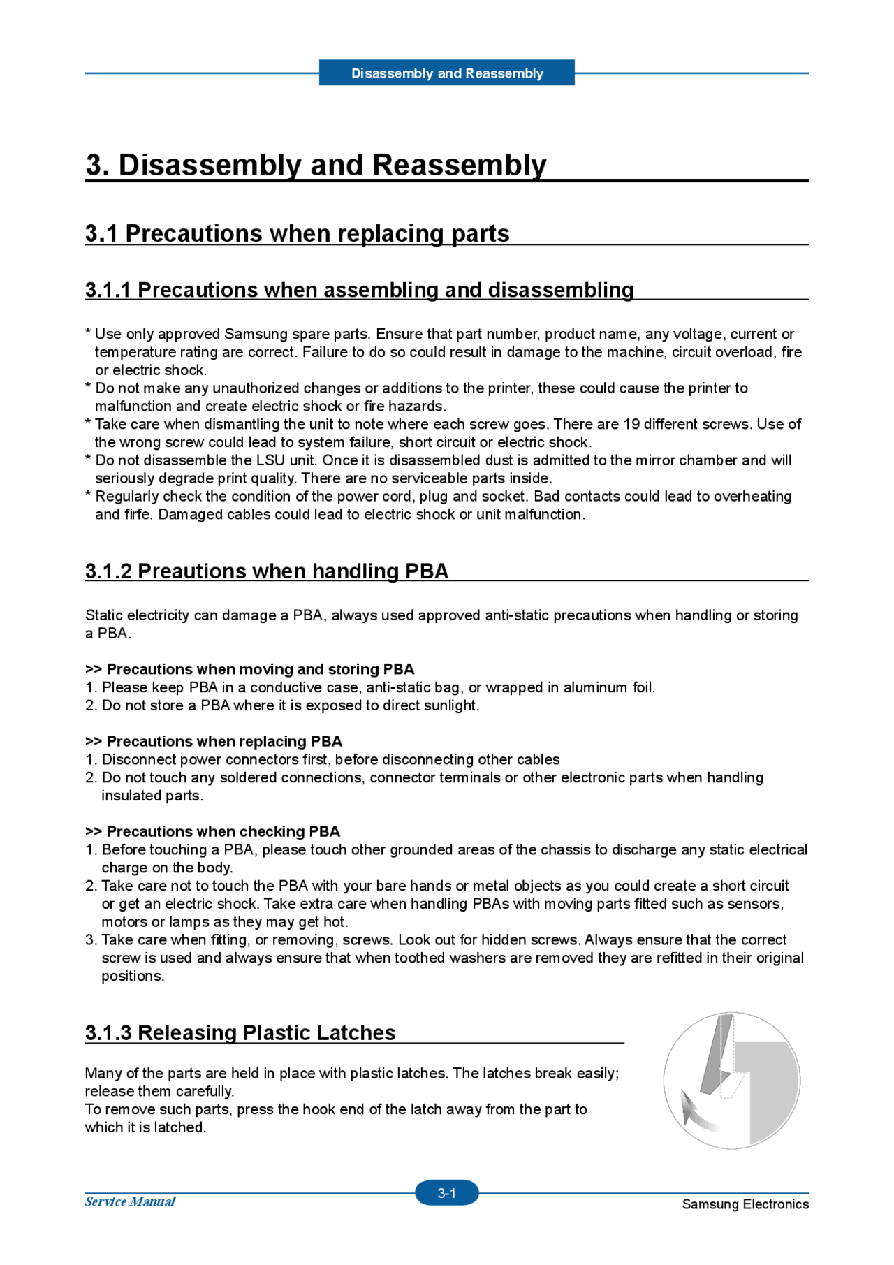 03 - Disassembly CLP - 620 670 series - Disassembly and Reassembly - Docsity