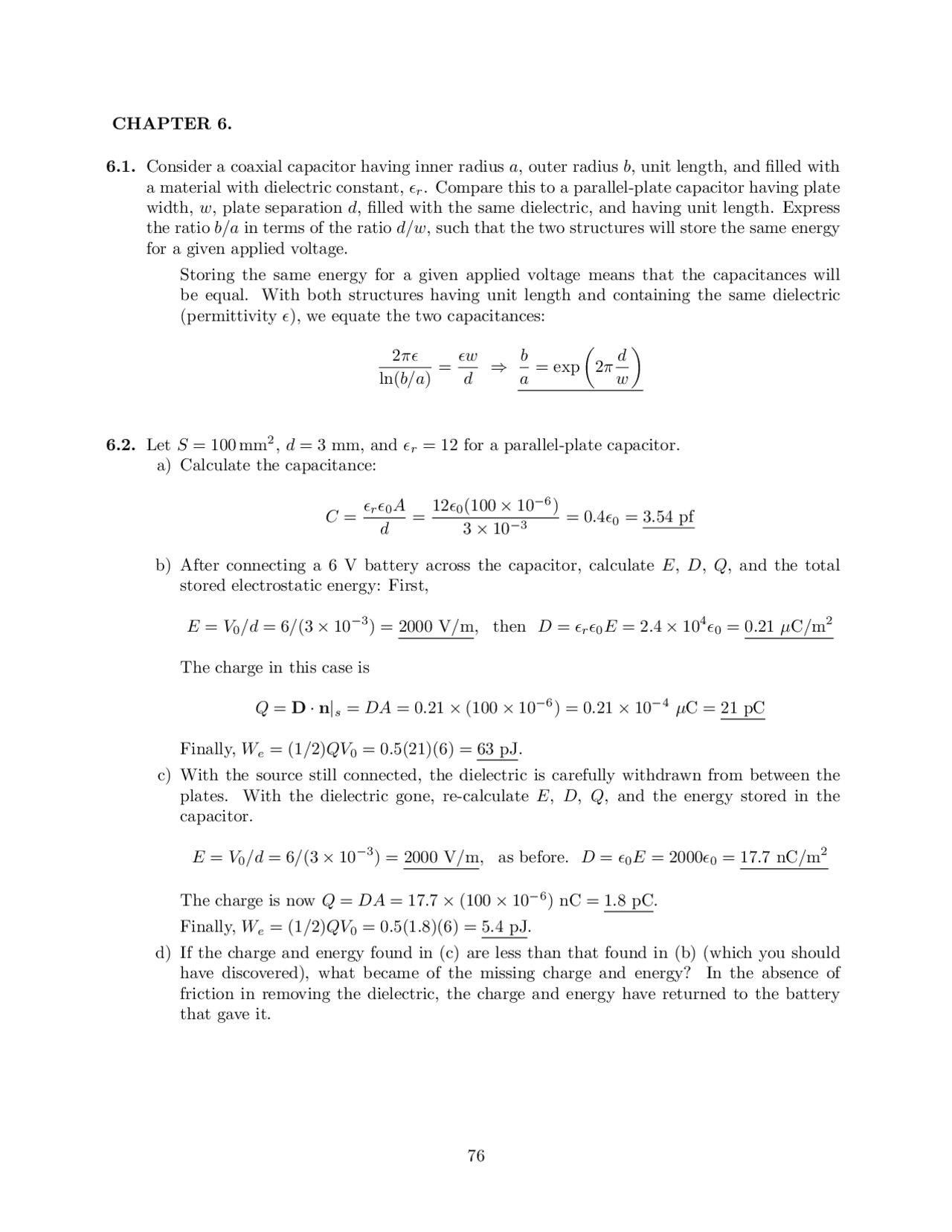 Engineering Electromagneti W Hayt Solution Manual Hayt8e Sm Ch6