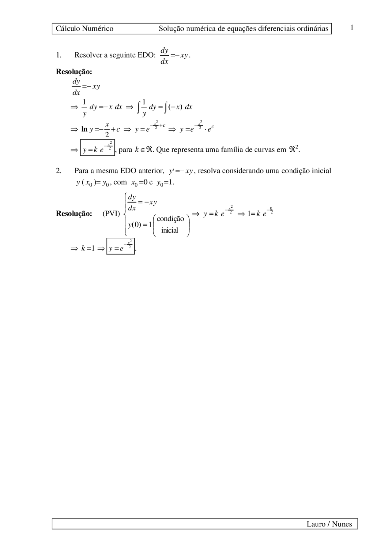 Calculo Numerico Cn Cap07 Exe Metodos Interativos Docsity