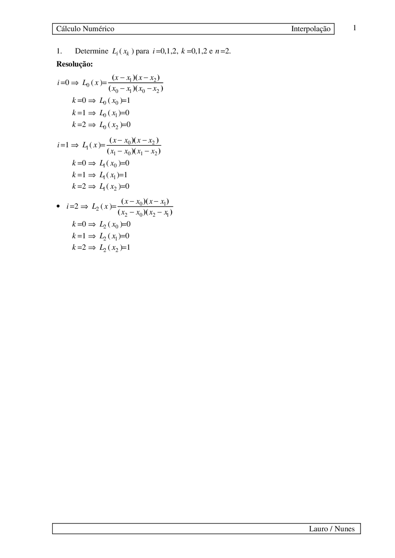 Calculo Numerico Cn Cap04 Exe Metodos Interativos Docsity