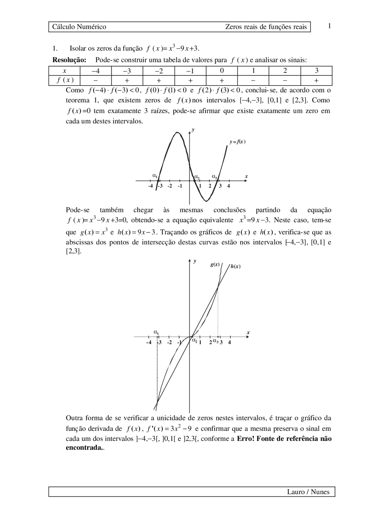 Calculo Numerico Cn Cap02 Exe Metodos Interativos Docsity
