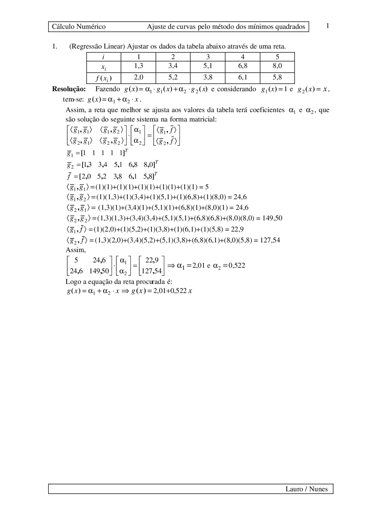 Calculo Numerico Cn Cap05 Exe Metodos Interativos Docsity