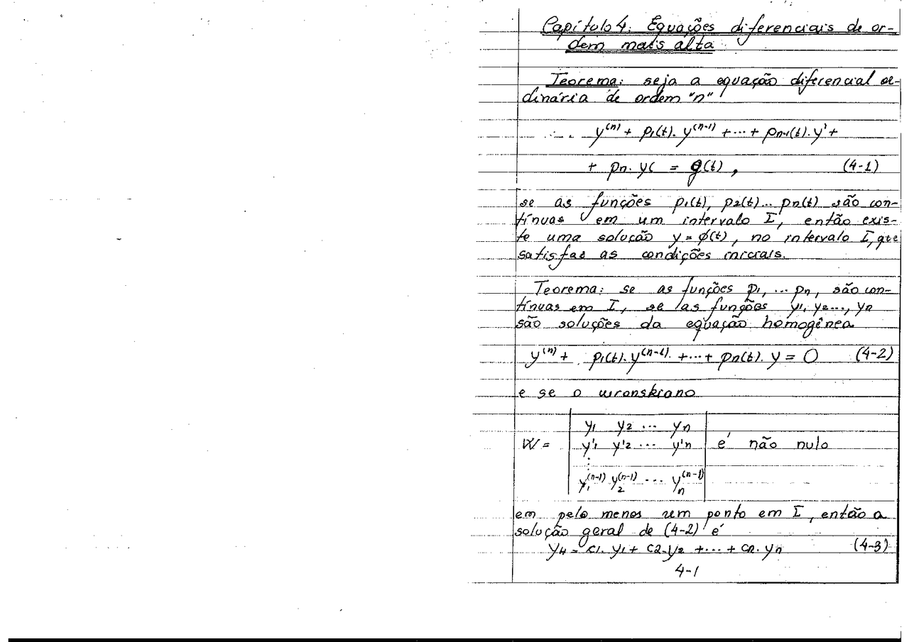 Apostilas de EDOs - edo cap 4 - Apostilas de EDOs, com exemplos passo a ...
