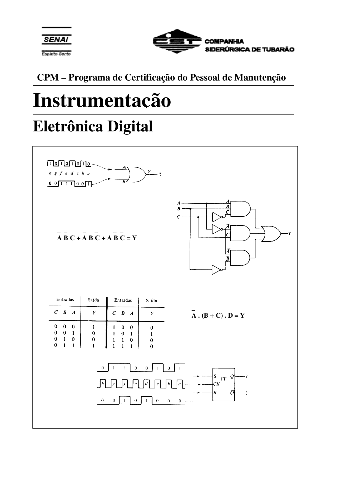 Ins05 eletrodigital - eletrônica digital - Docsity