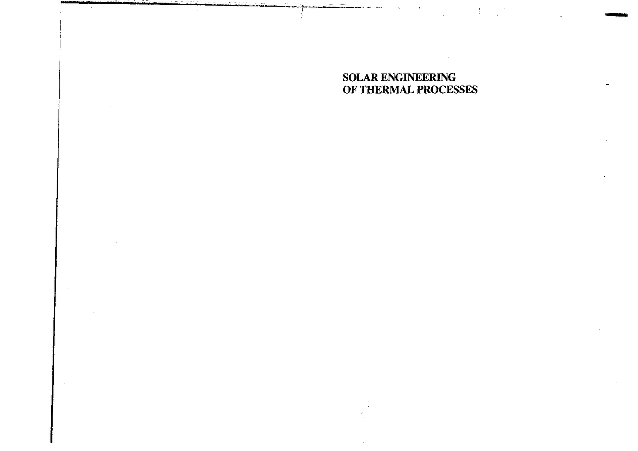 Solar Engineering of Thermal Processes - energia renovável, energia ...