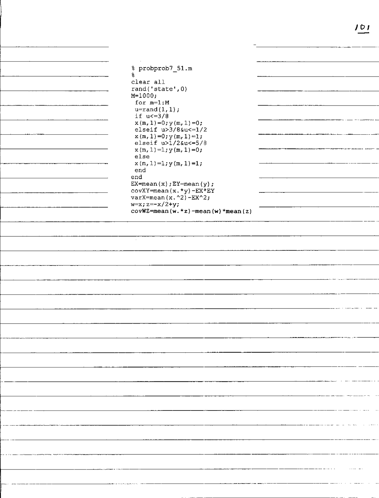 Prob solutions part2 - Intuitive Probability and Random Processes Using MatLab - | Docsity