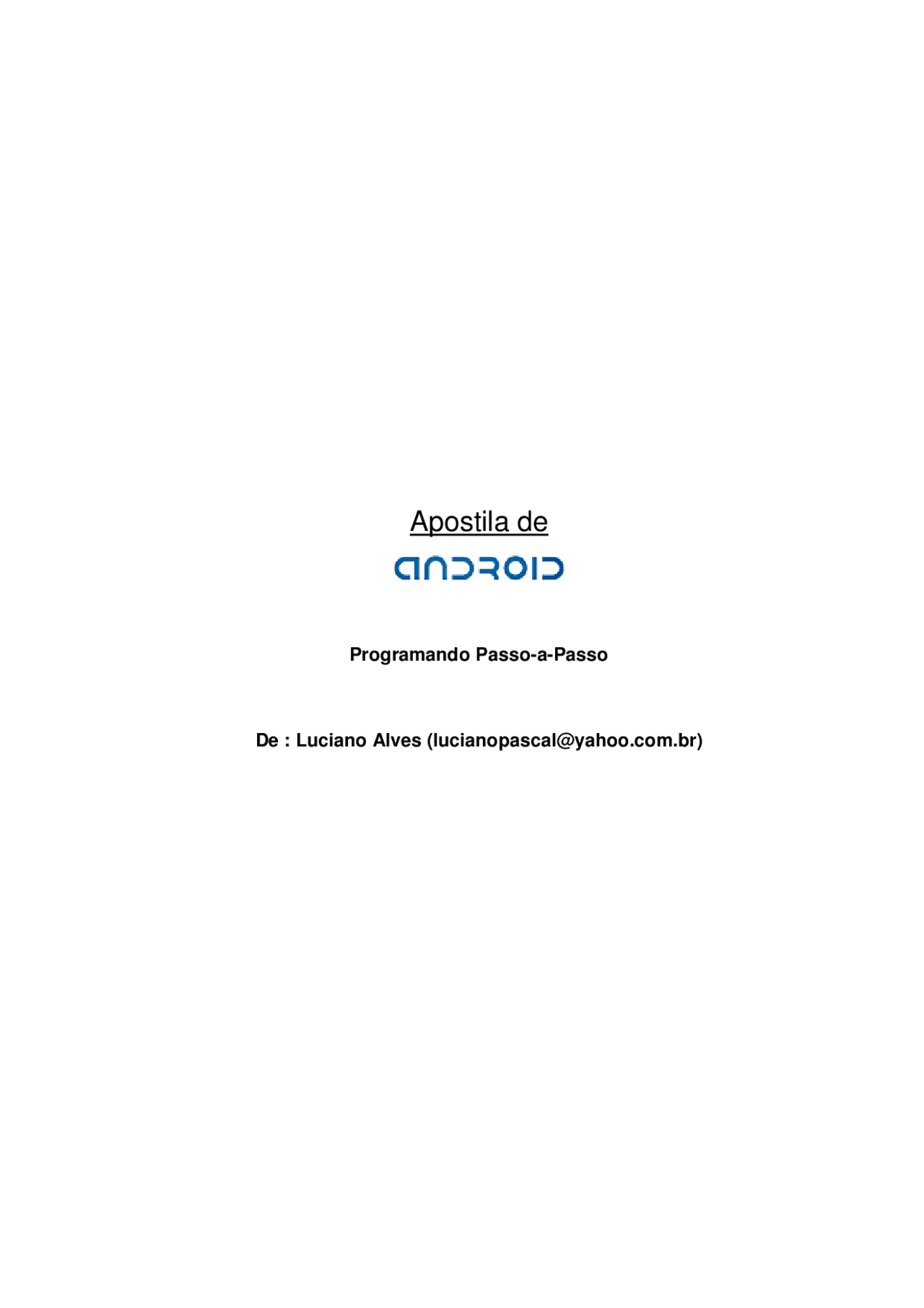 Apostila Android Apostila Android Docsity