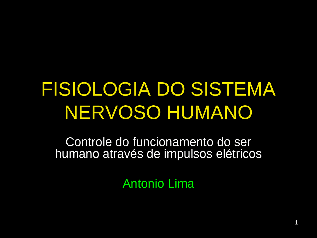 Sistema Nervoso Humano Em Power Point Docsity