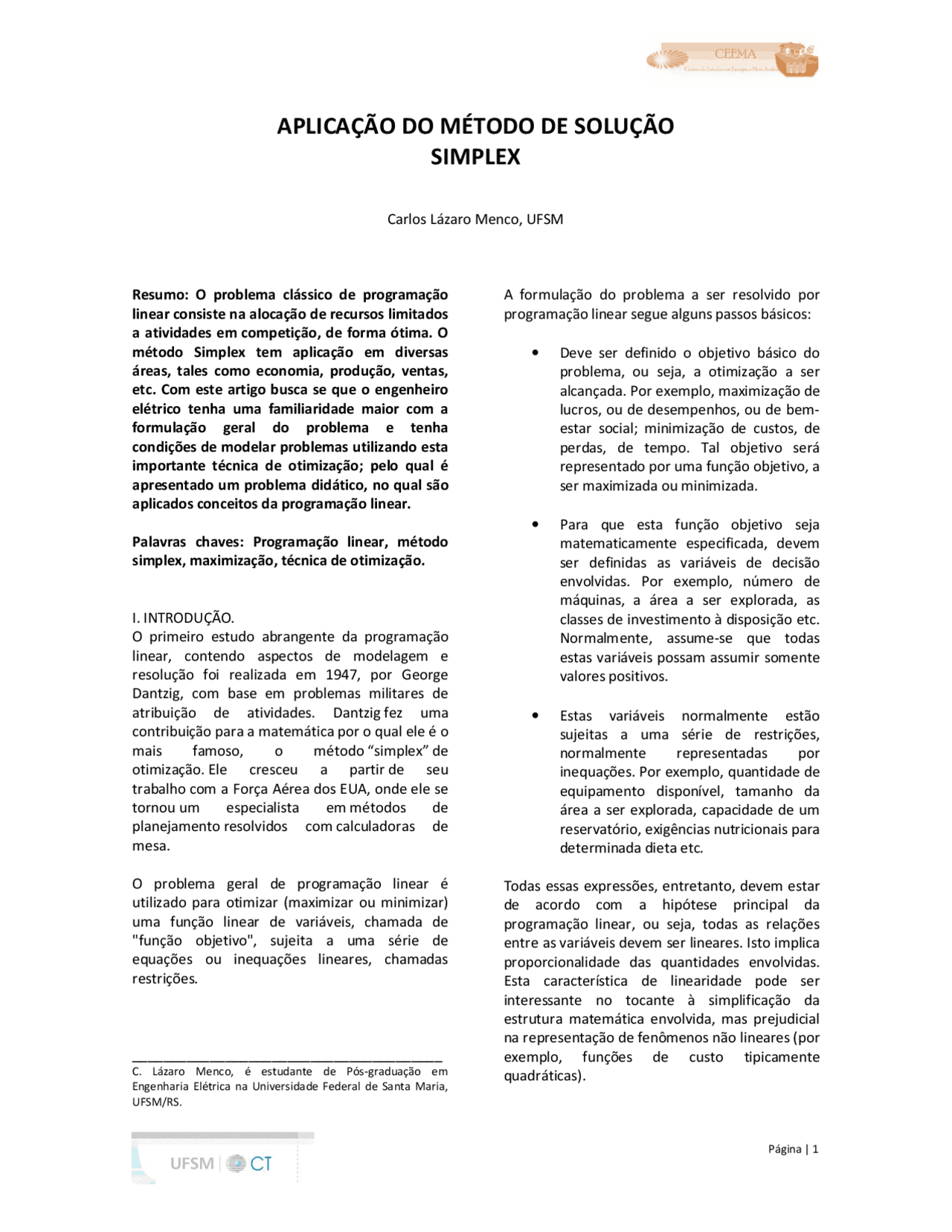 Aplicação Do Método De Solução Simplex Funcionamento Do Simplex Docsity